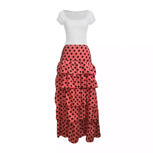 Falda Rociera Tatiana - Coral